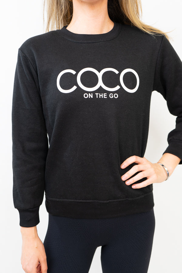 Women's Sweatshirt - black – coco on the go